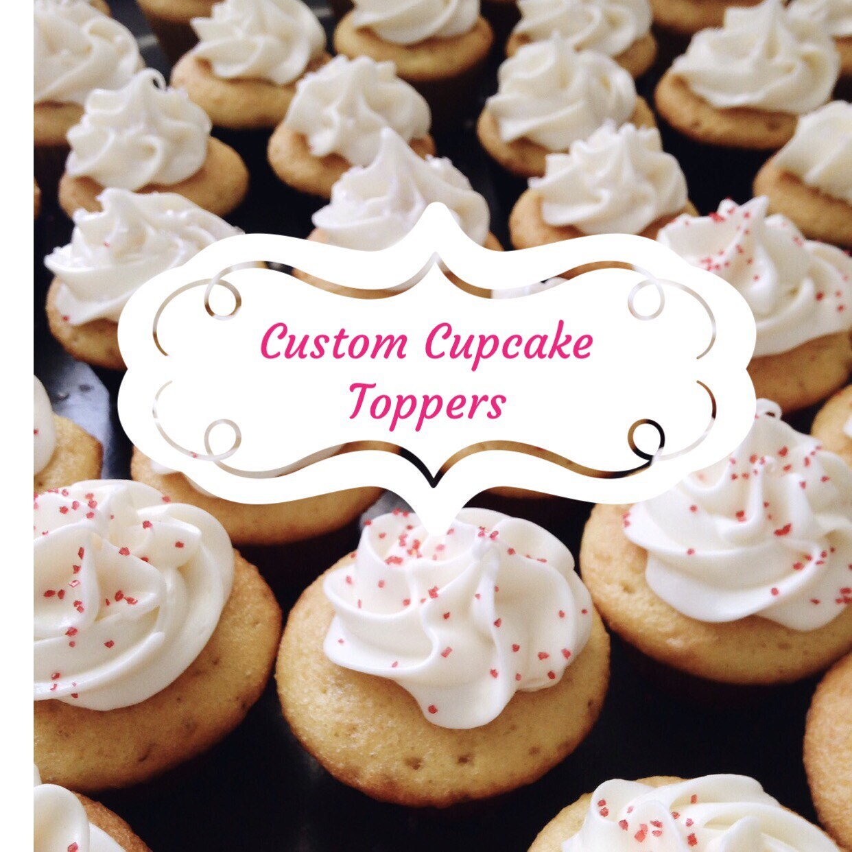 Custom Cupcake Toppers Birthday Cupcake Toppers Gold Cupcake | Etsy