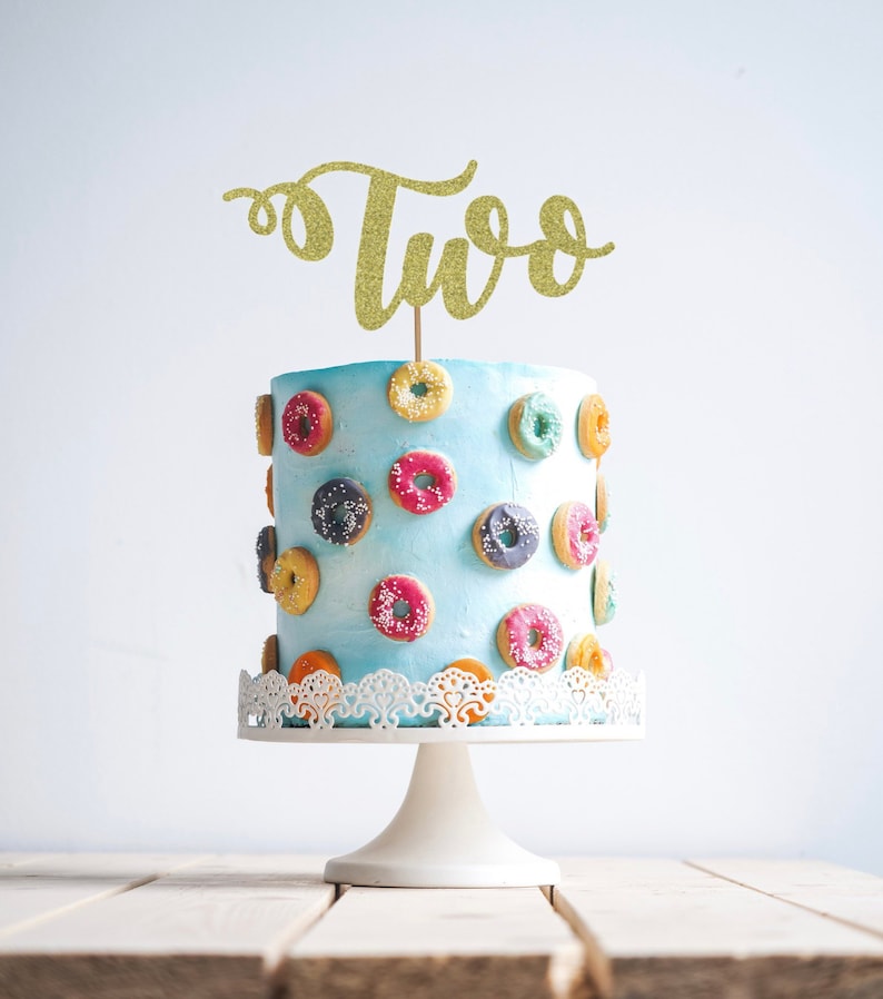 2nd Birthday Cake Topper Two Cake Topper Birthday Cake - Etsy