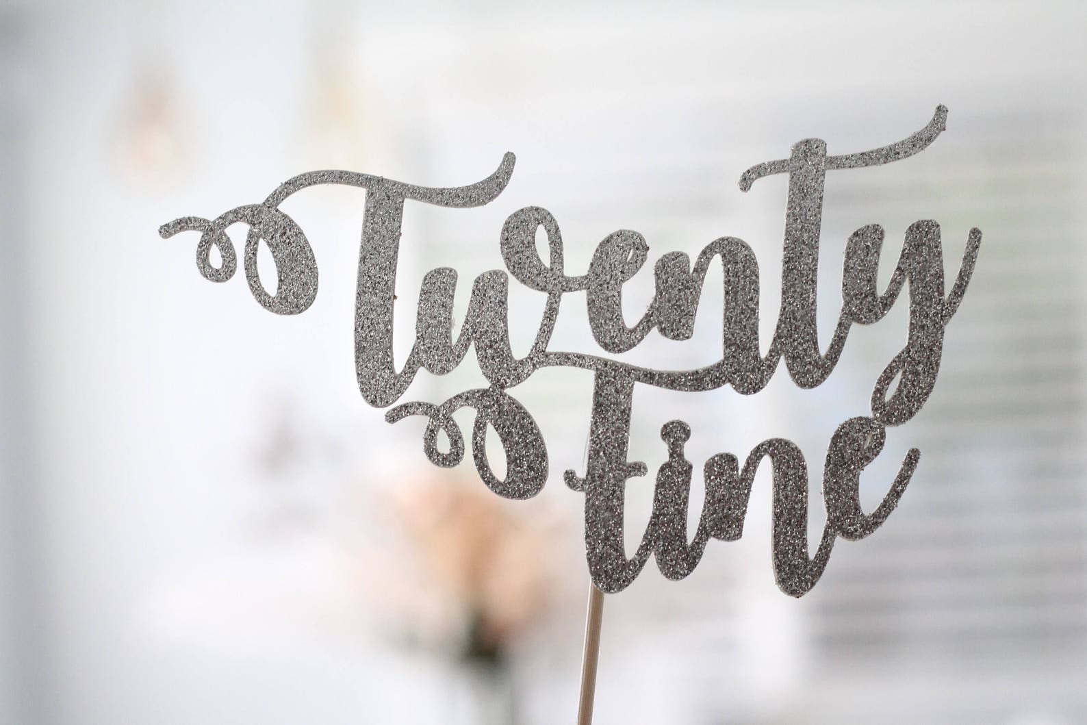 Twenty fine cake topper Birthday cake topper Milestones cake | Etsy