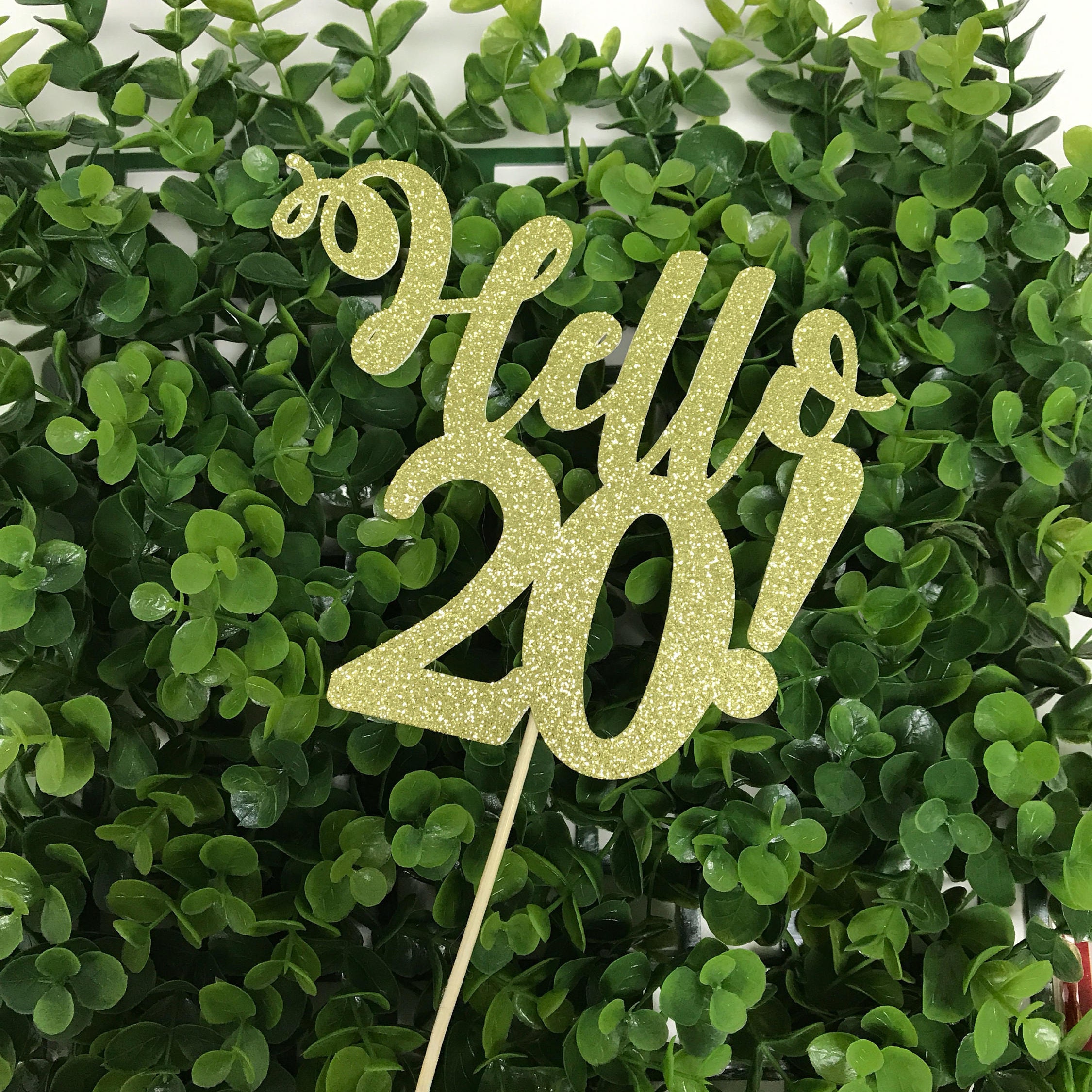 Hello 20 Cake Topper 20th Birthday Cake Topper 30 Cake | Etsy