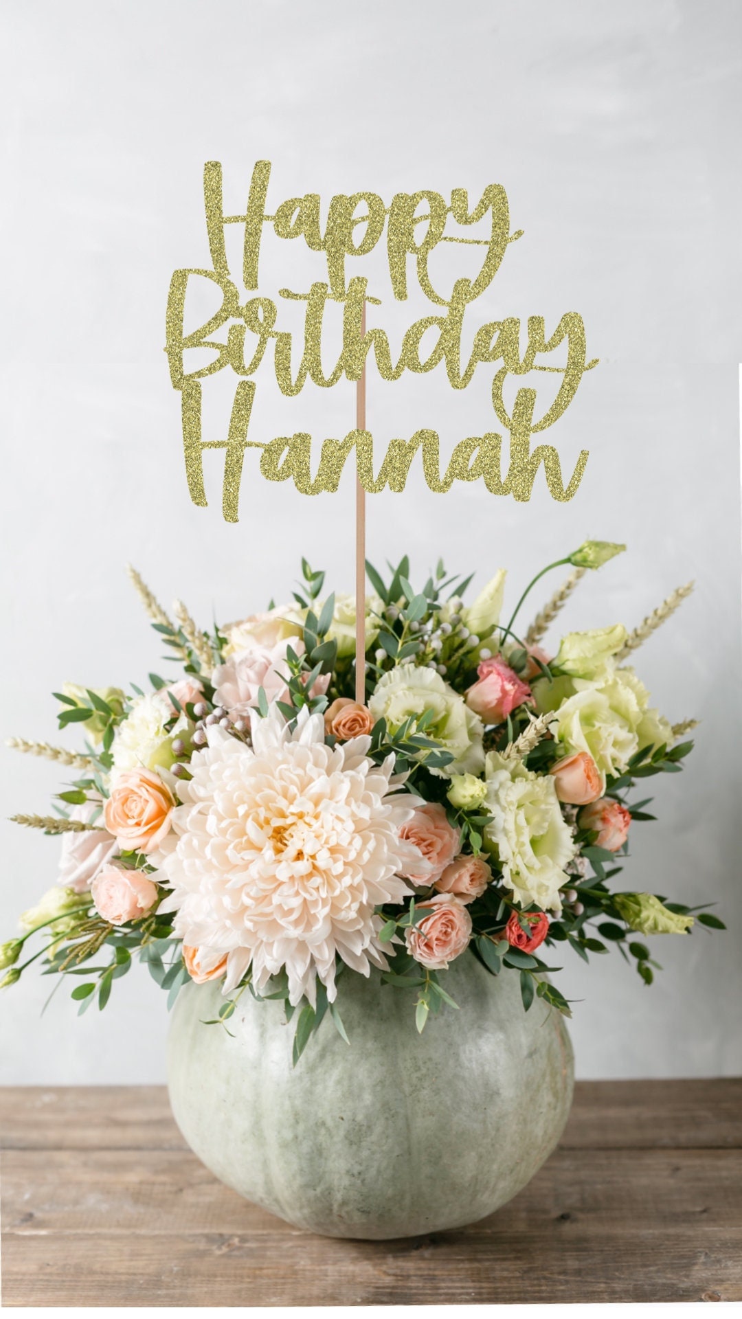 Happy Birthday Centerpiece, Custom Centerpiece, Birthday Centerpieces ...