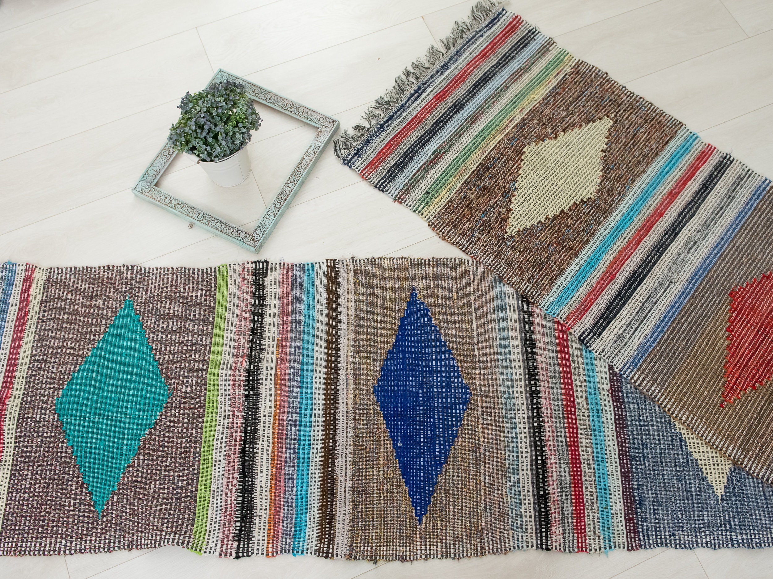 Rag Rug Large/ Antique Rag Rug/ European Rag Rug/ Rag Rug - Etsy