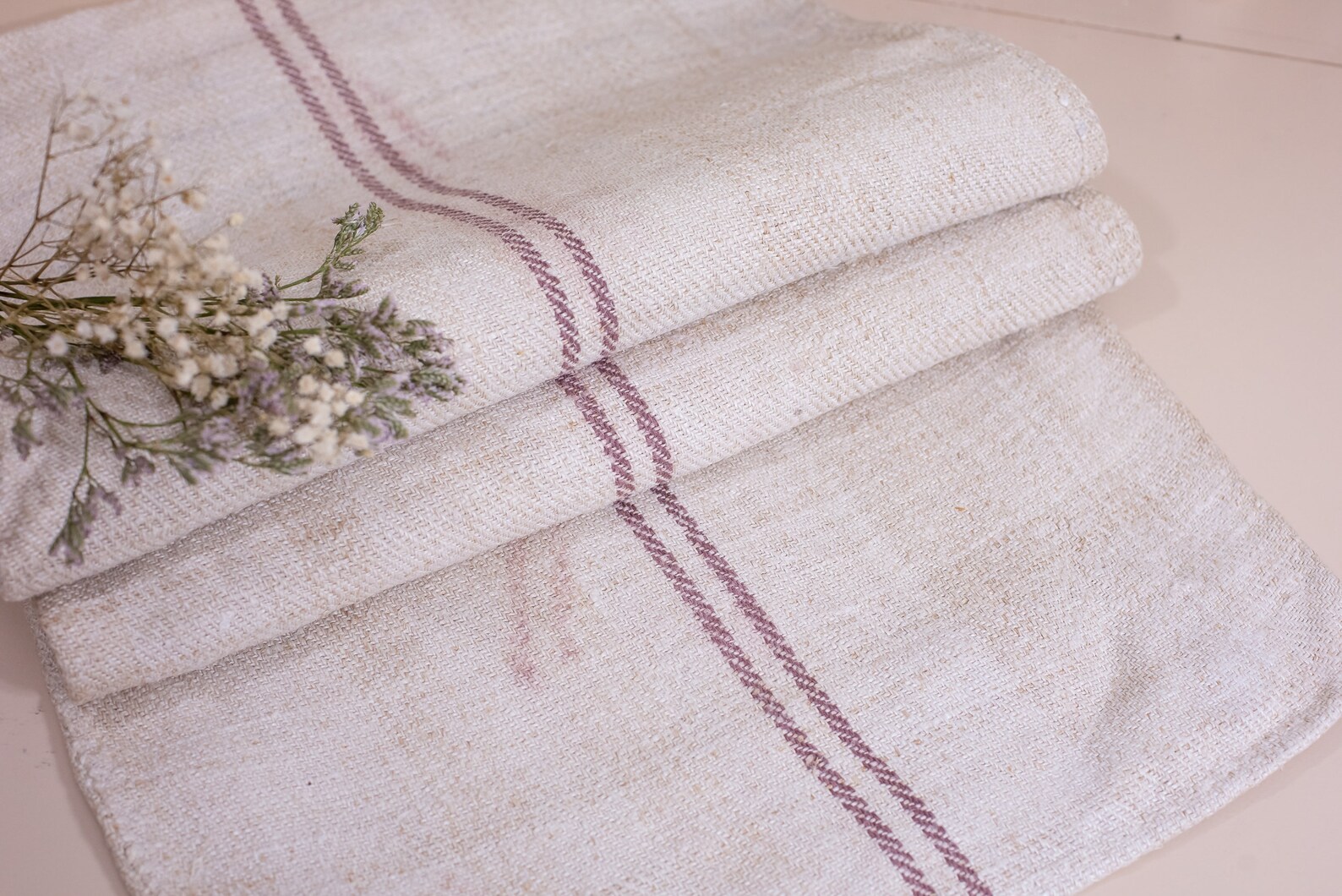 Antique Linen Fabric/ Rust Red Antique Fabric european Grain - Etsy