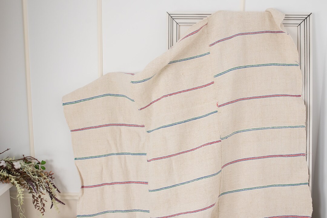 Grainsack Blanket/ Grain Sack Throw Blanket/ Antique Duvet Cover/ Grain ...