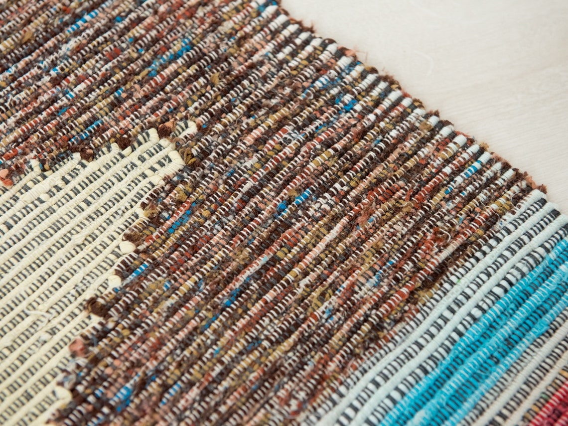 Rag Rug Large/ Antique Rag Rug/ European Rag Rug/ Rag Rug - Etsy