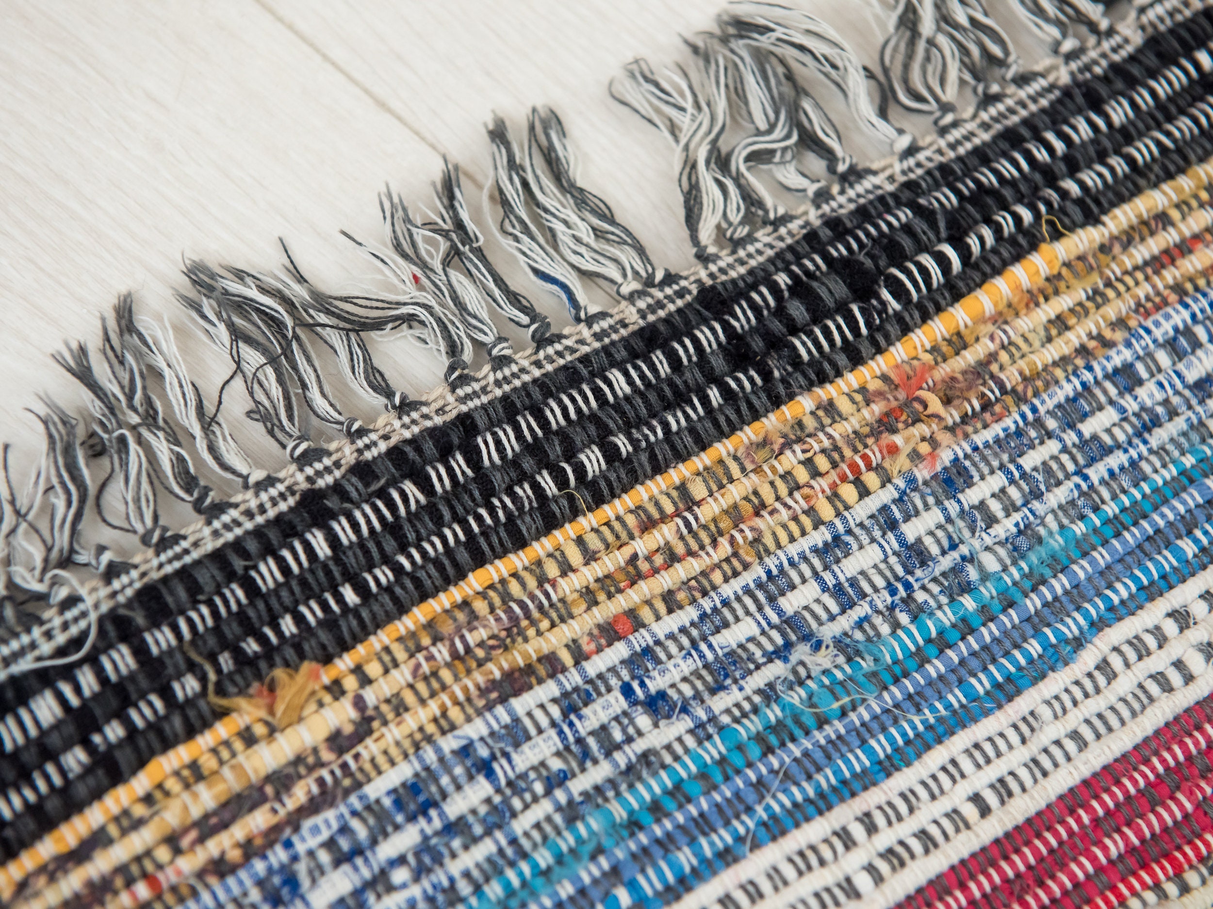 Rag Rug Large/ Antique Rag Rug/ European Rag Rug/ Rag Rug - Etsy