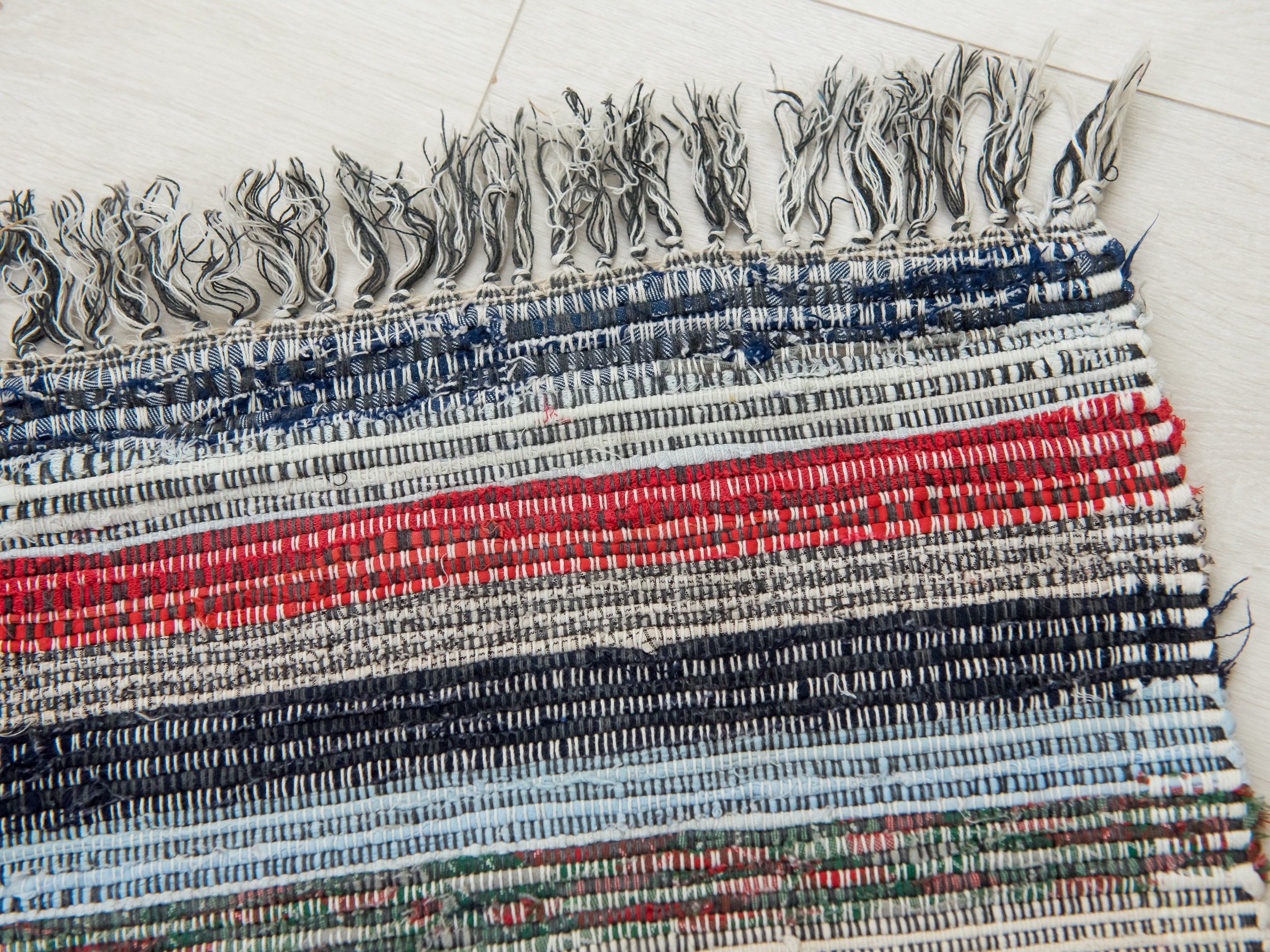 Rag Rug Large/ Antique Rag Rug/ European Rag Rug/ Rag Rug - Etsy