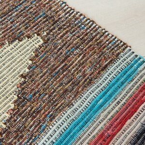 Rag Rug Large/ Antique Rag Rug/ European Rag Rug/ Rag Rug Loom/ Rag ...