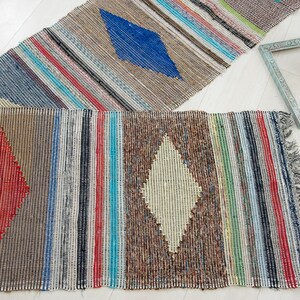 Rag Rug Large/ Antique Rag Rug/ European Rag Rug/ Rag Rug Loom/ Rag ...