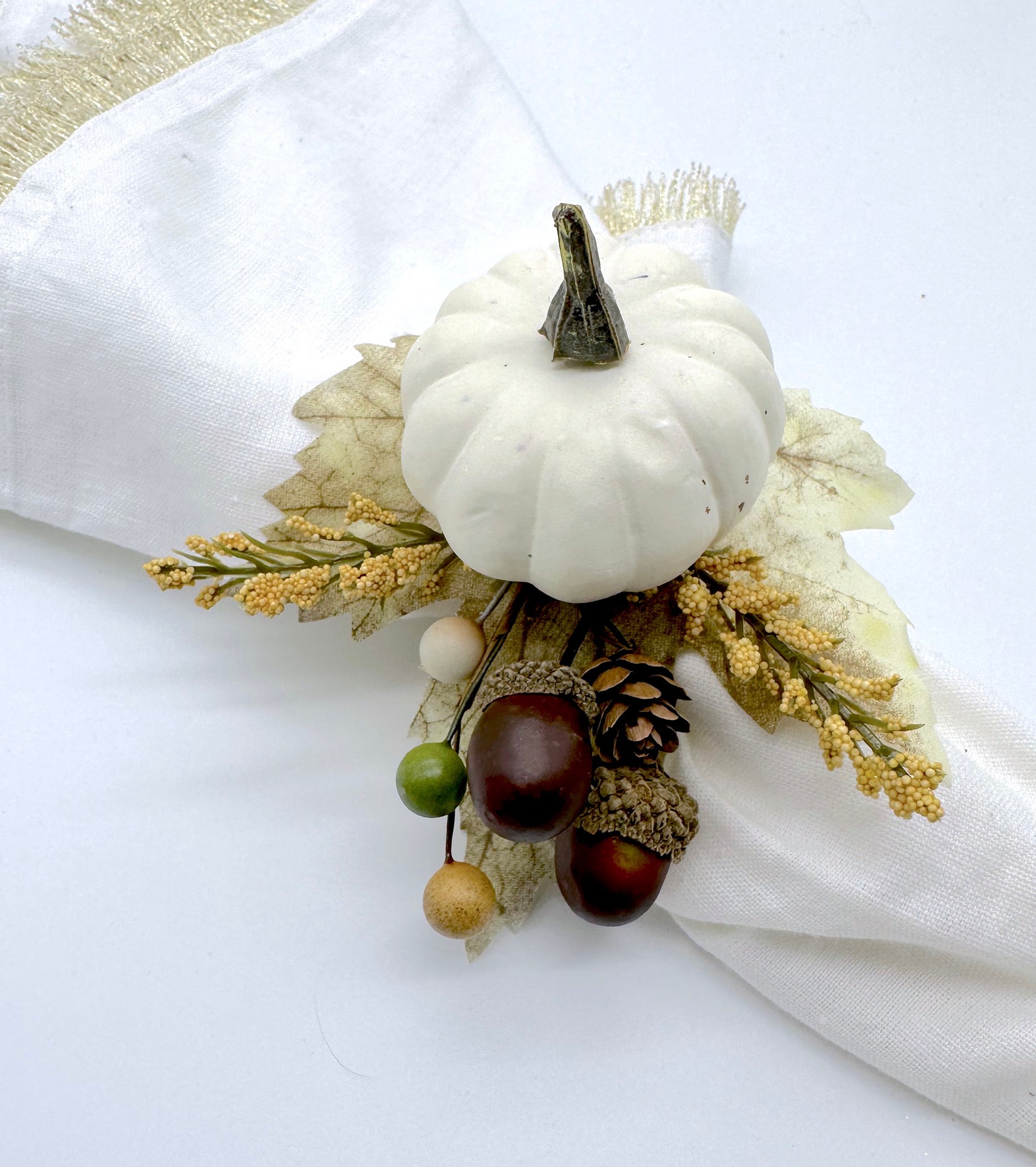 Thanksgiving Fall Farmhouse Napkin Rings Decorated With Rustic - Etsy