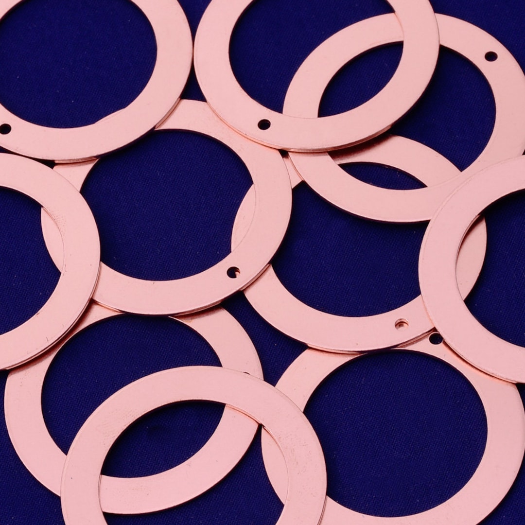 20pcs 1 1/2"(38mm) 18 Gauges Tibetara®circle Round Disc Blank With Hole ...