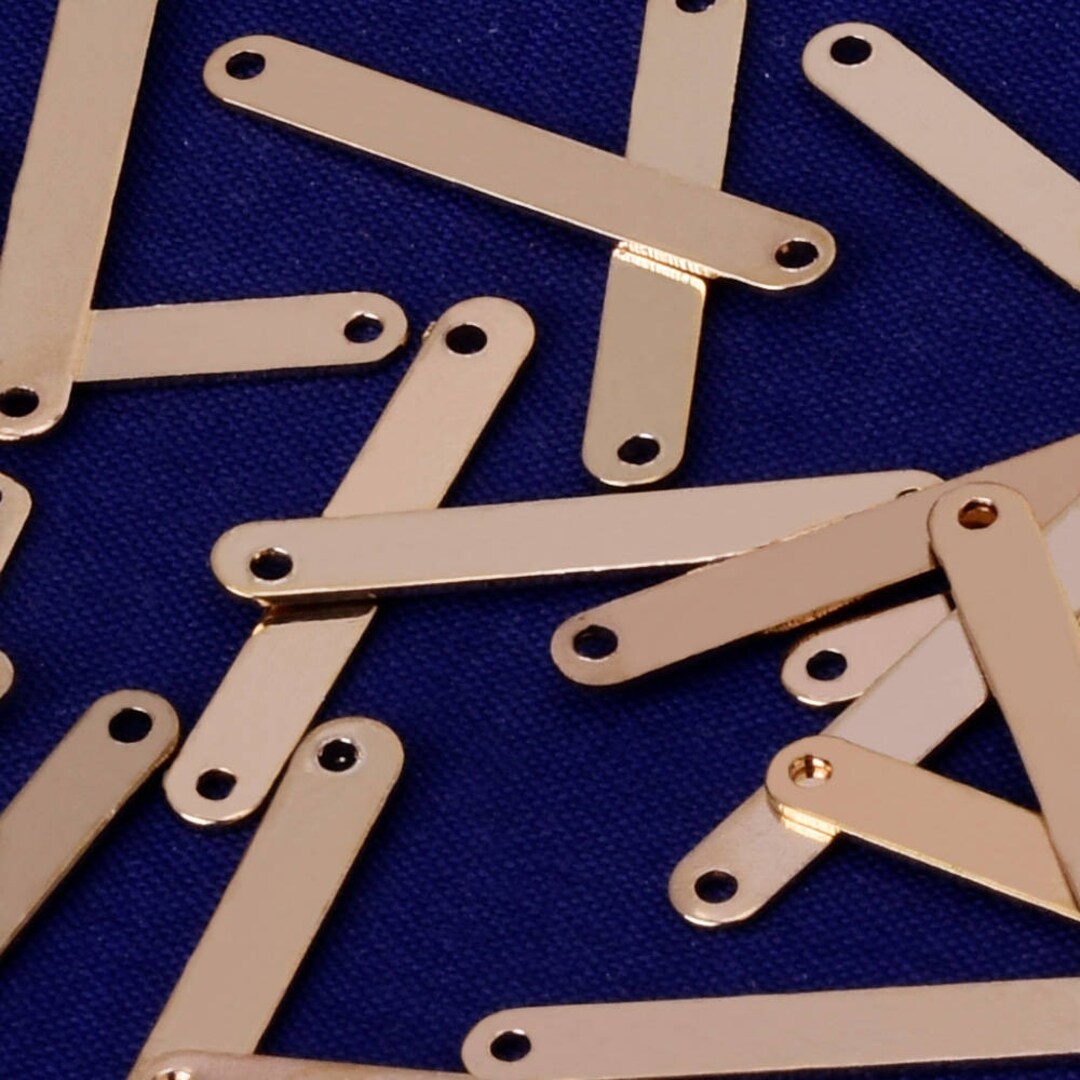 Bulk 20 Bracelet Blank TWO Holes Metal Stamping Blank Bar Necklace,22 ...