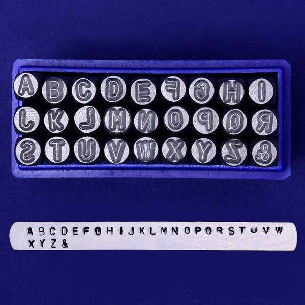 Steel Alphabet Stamp Set - Etsy