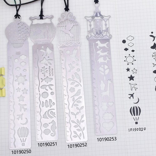 Metal Metal Bookmark Template Ruler Journal Stencils Daily | Etsy