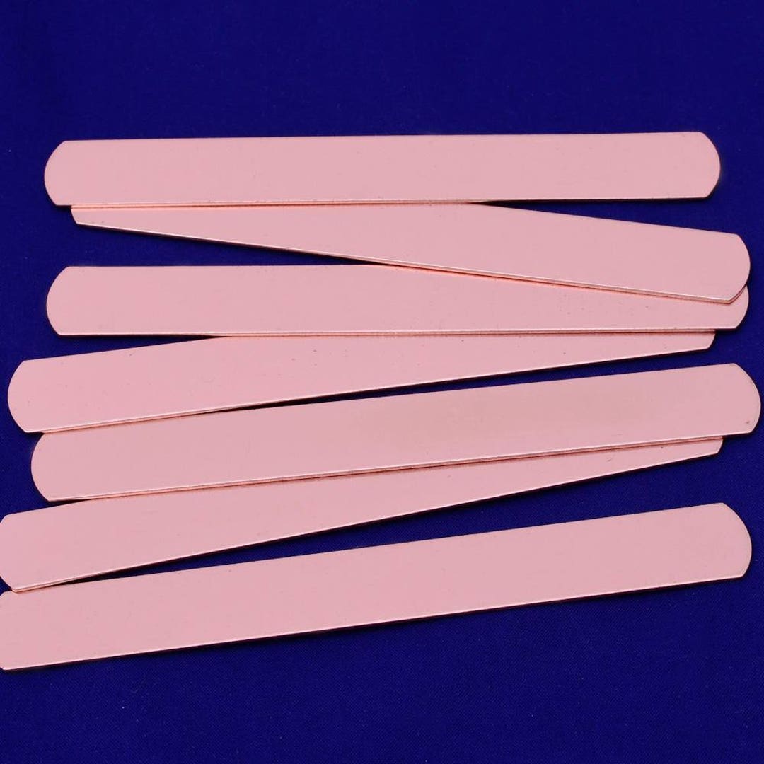 5'' 6'' Solid Bangle Blank,metal Cuff Bracelet Blanks, 18G Copper ...
