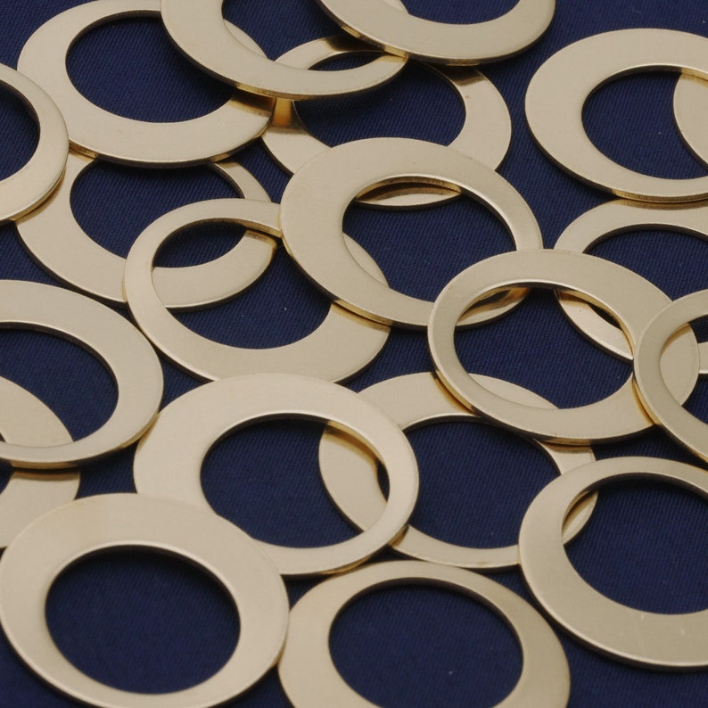 About 1 1/827mm Tibetara® Brass Round Offset Washers - Etsy