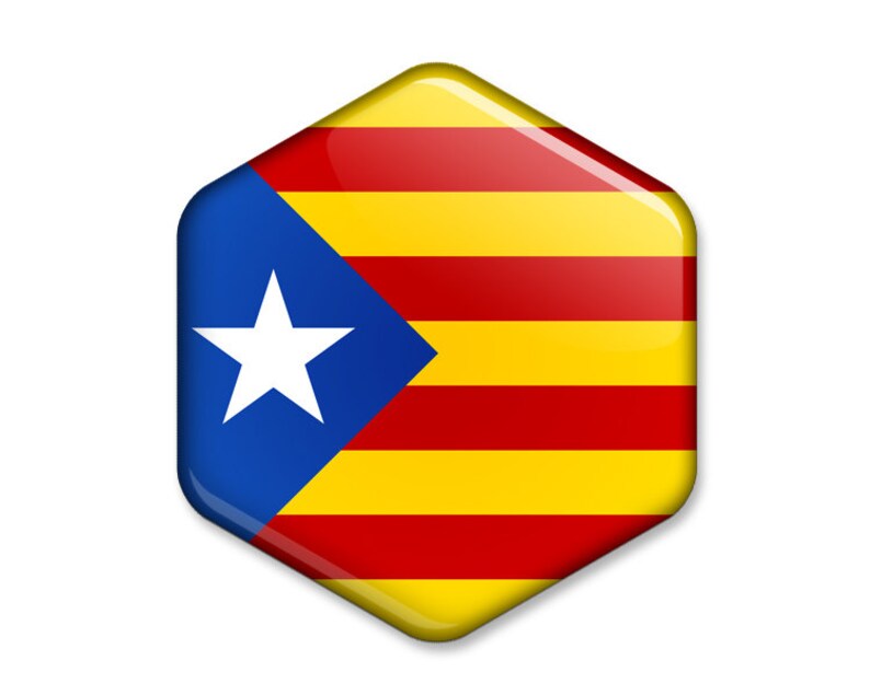 Flags of Countries Hexagonal Magnets Spain Wales Scotland Italy ...