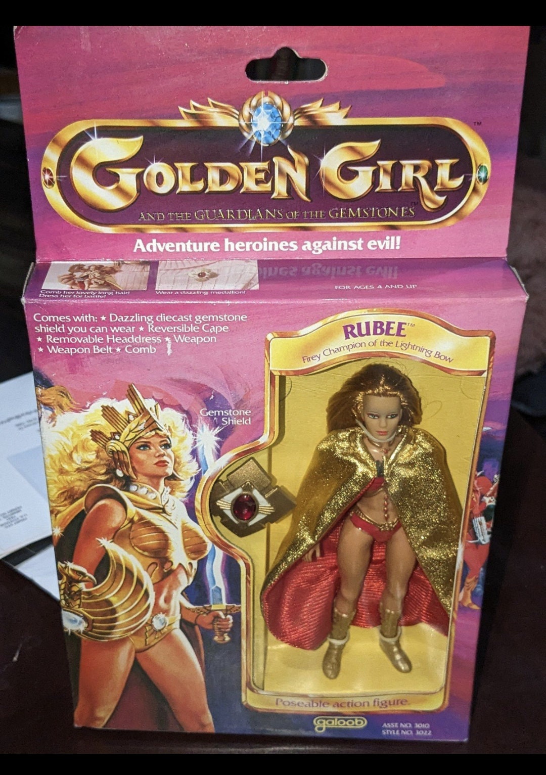 RUBEE Vintage GOLDEN GIRL Action Figure 1984 - Etsy