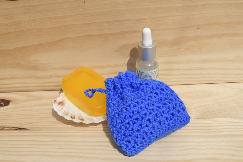 Cotton Face Pads, Set of 7, Face Scrubbies, Crocheted Laundry Bag ...