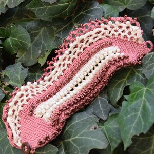 Crochet Lace,beaded Cuff Bracelet,romantic Boho,hipster Bracelet,boho Handcuff,gypsy Bracelet,in ...