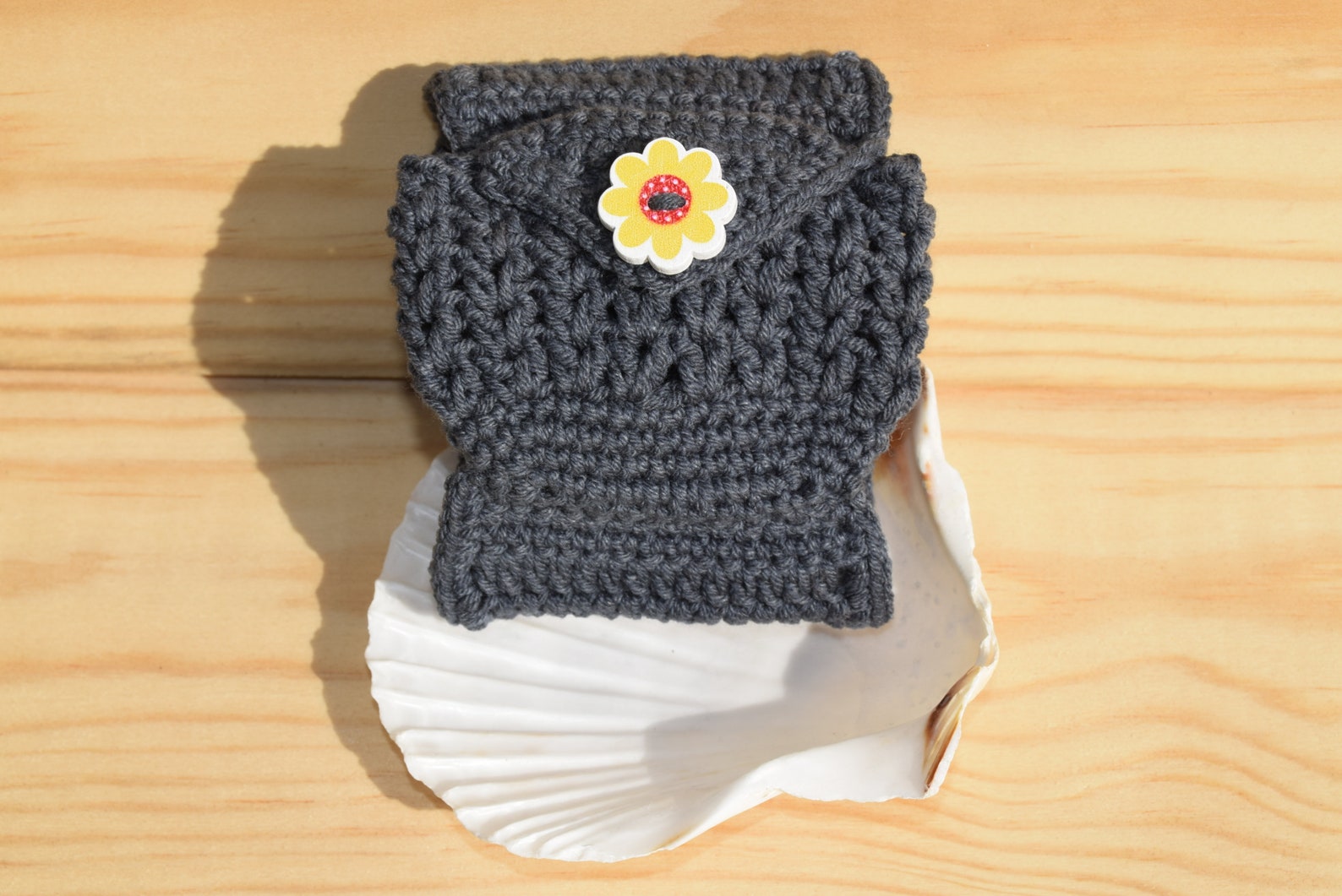 Handmade Knit Wrist Cuff Wallet ,little Coin Purse.wristlet,bracelet ...