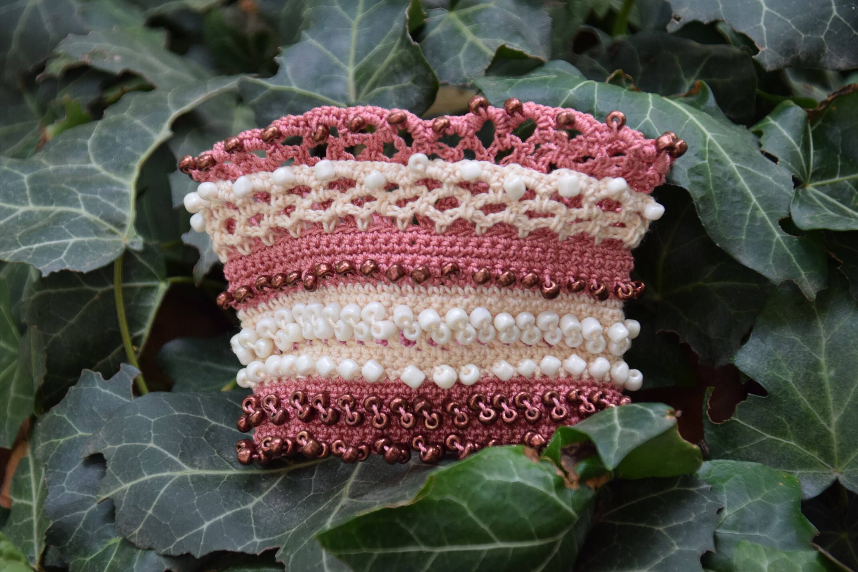 Crochet Lace,beaded Cuff Bracelet,romantic Boho,hipster Bracelet,boho ...