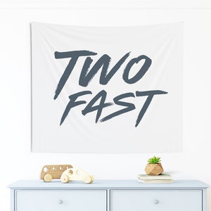 Two Fast Birthday Backdrop, Two Fast Birthday Banner, Race Car Birthday ...