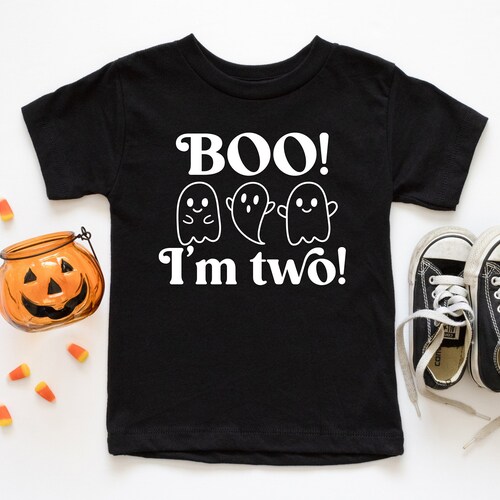 Boo I'm Two Birthday Shirt Halloween 2nd Birthday Shirt - Etsy