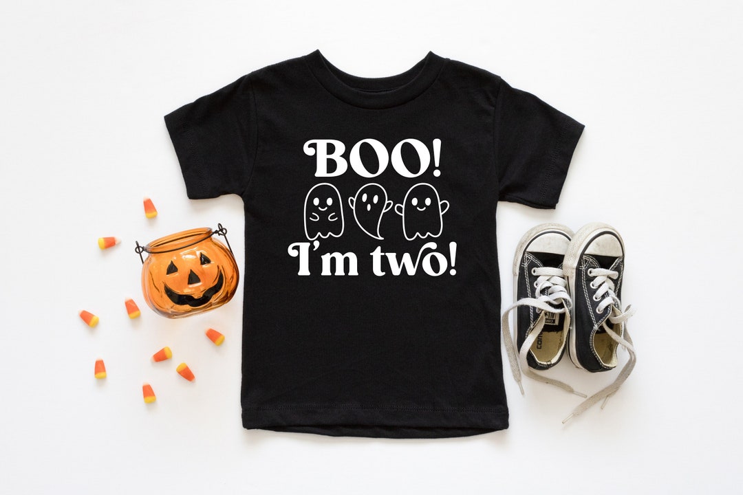 Boo I'm Two Birthday Shirt: Halloween 2nd Birthday Outfit - Etsy