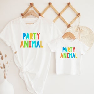 Party Animal Birthday Shirt: Zoo Animals Kids Tee - Etsy