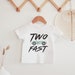 Two Fast Birthday Shirt, Race Car Birthday Shirt, 2nd Birthday Outfit ...