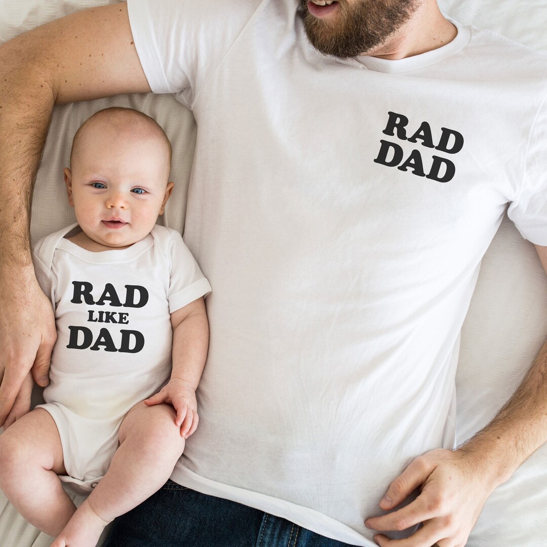 Rad Dad Shirt: Matching Father & Baby Soft Cotton Tee - Etsy