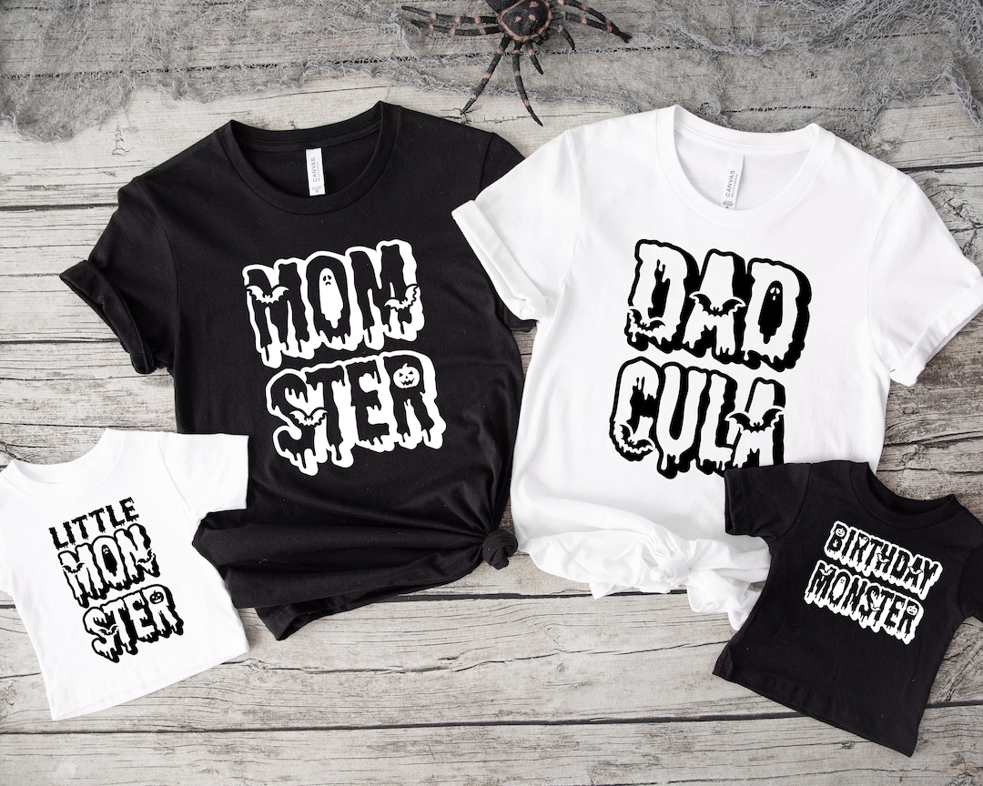 Halloween Birthday Monster Matching Family Shirts - Etsy