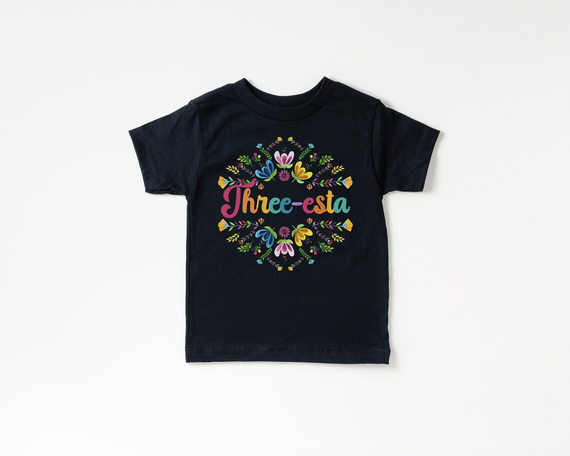 Fiesta 3rd Birthday Shirt Three-esta Birthday Shirt 3rd - Etsy