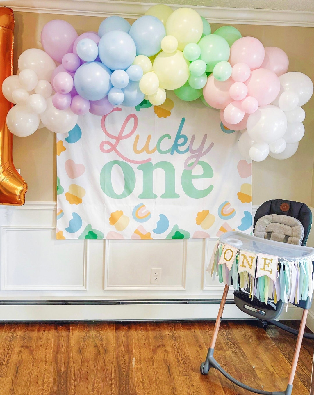 Lucky Charms Birthday Backdrop, St Patricks Day Birthday Banner, Lucky ...