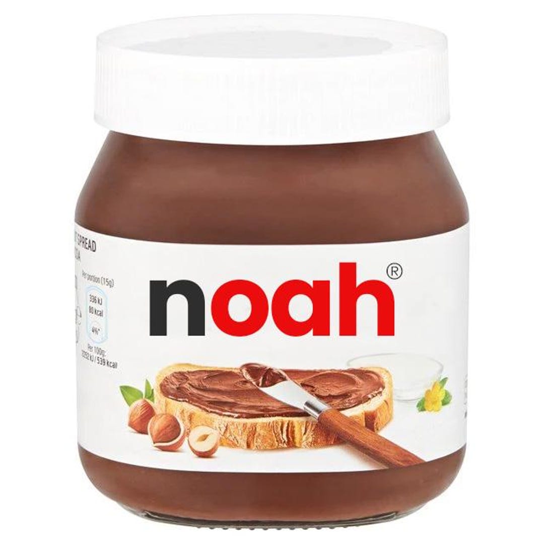 10 LABELS Nutella Jar Label Personalized Chocolate Spread Label Vinyl ...