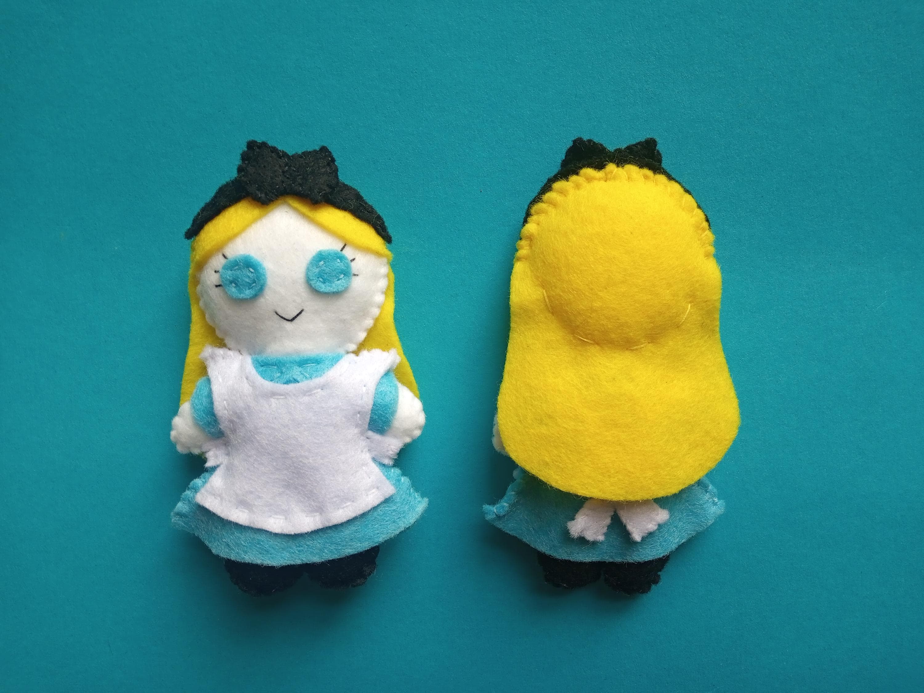 DISNEY'S ALICE in WONDERLAND Felt Dolls // Alice, Cheshire Cat, Mad ...