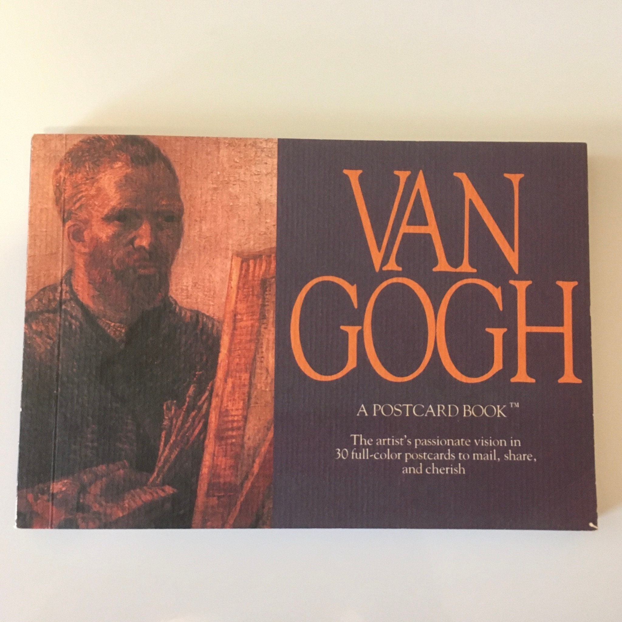 Van Gogh Postcard Book / Vintage Vincent Van Gogh Book / Impressionist ...