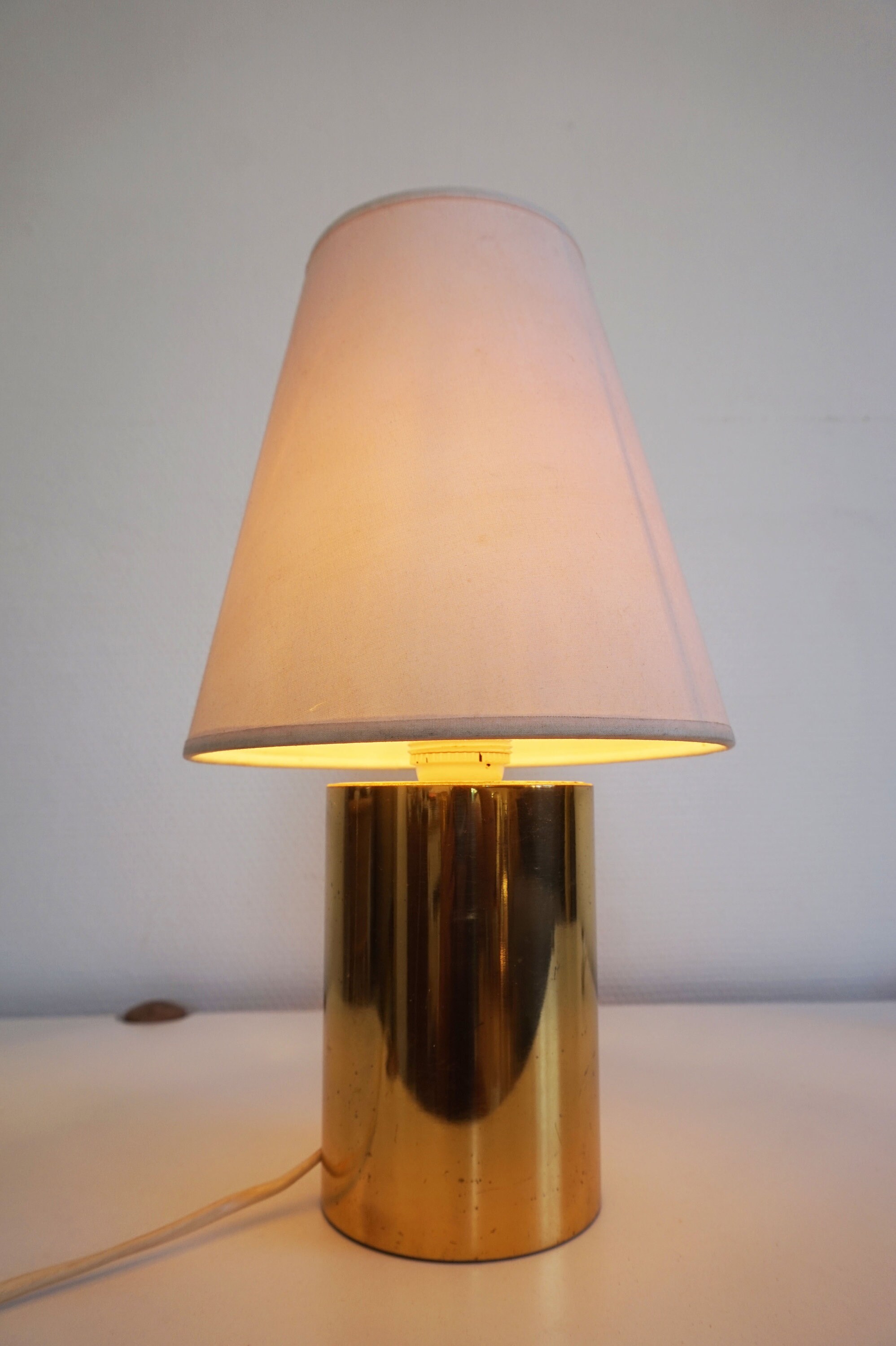 Small vintage gold lamp