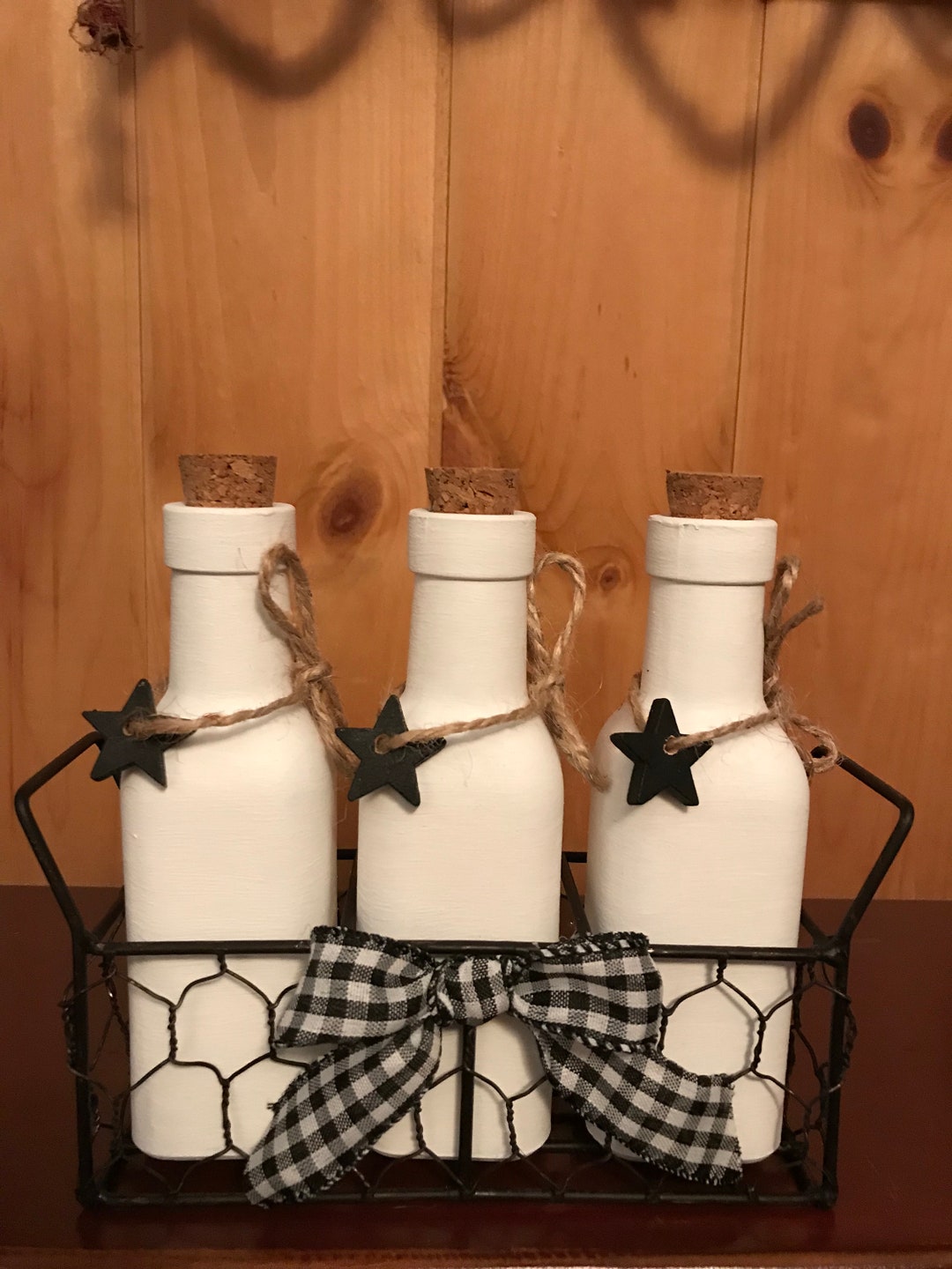 Chicken Wire Bottle Caddy - Etsy