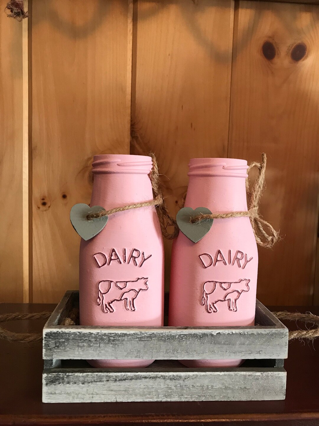 Spring Milk Bottle Caddy - Etsy