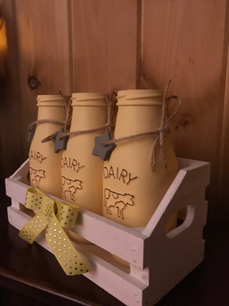 Milk Bottle Caddy - Etsy