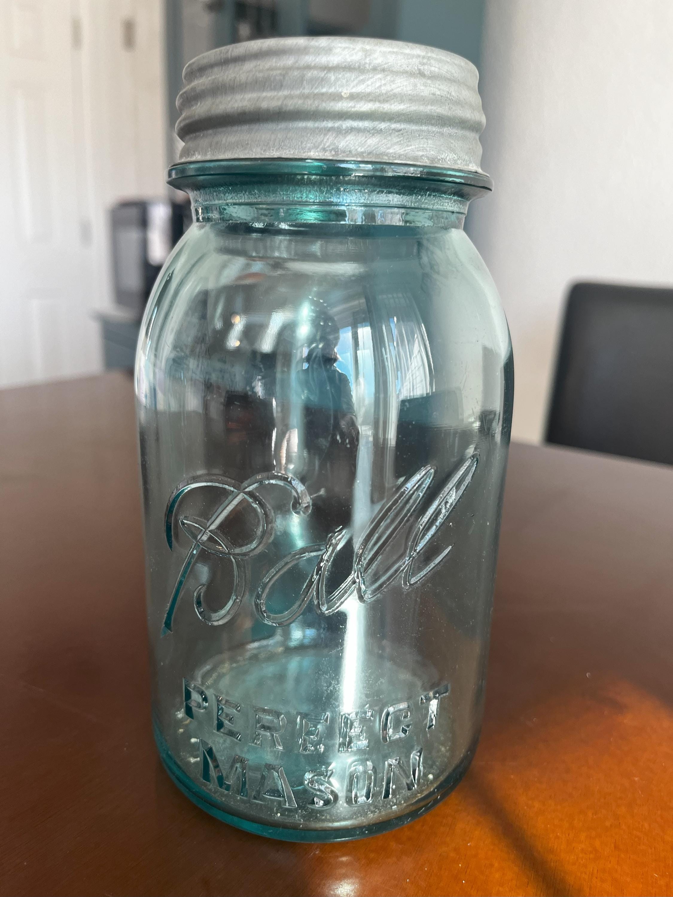 PERFECT BALL MASON Jars W/lids (2) Blue - Etsy