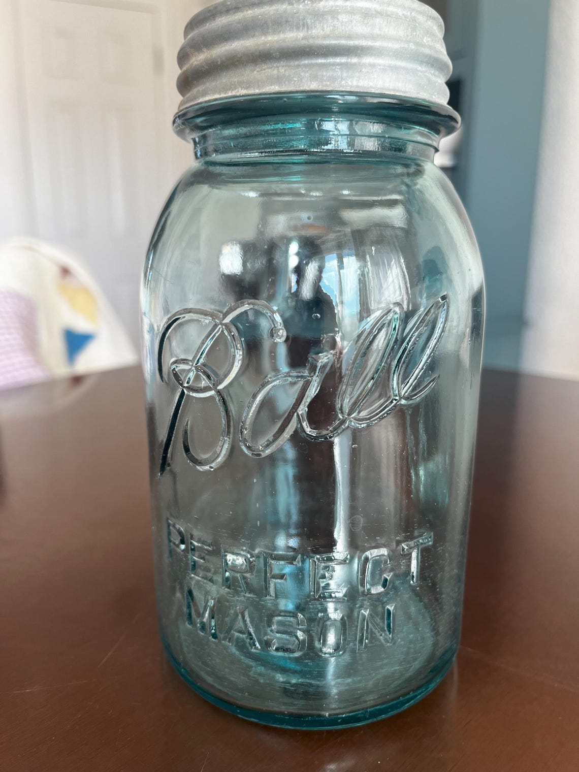 PERFECT BALL MASON Jars W/lids (2) Blue - Etsy