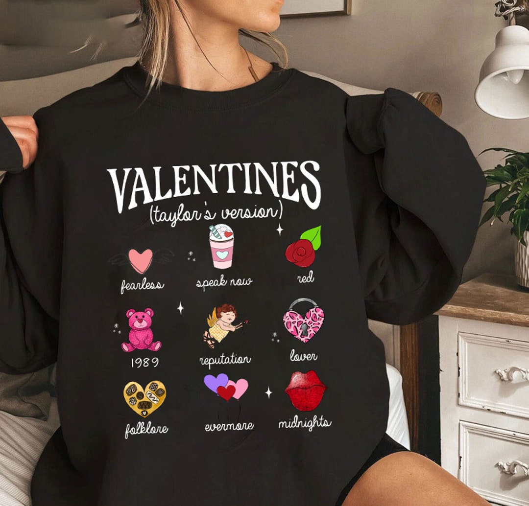 Swiftie Valentines Day Sweatshirt Eras Valentines Day Shirt Etsy Uk