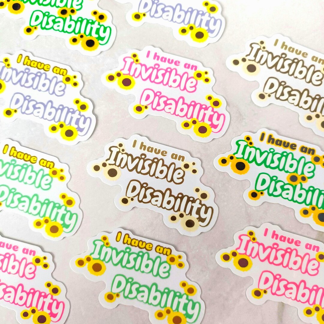 Invisible Disability Vinyl Stickers - Etsy