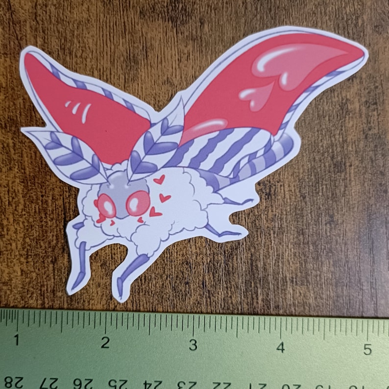 Hazbin Hotel Valentino Moth Vinyl Sticker - Etsy