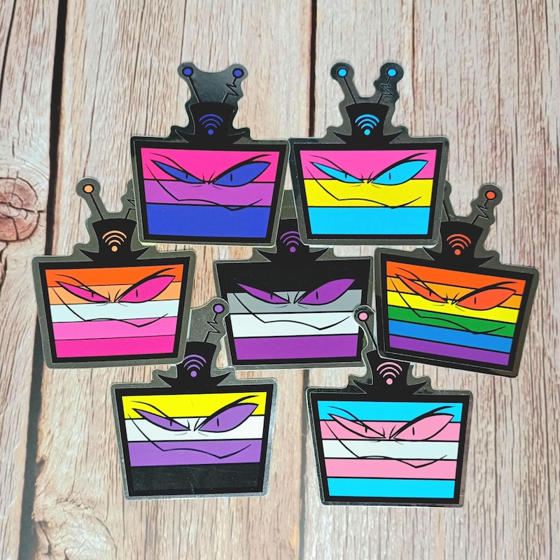 Hazbin Stickers Pride - Etsy UK