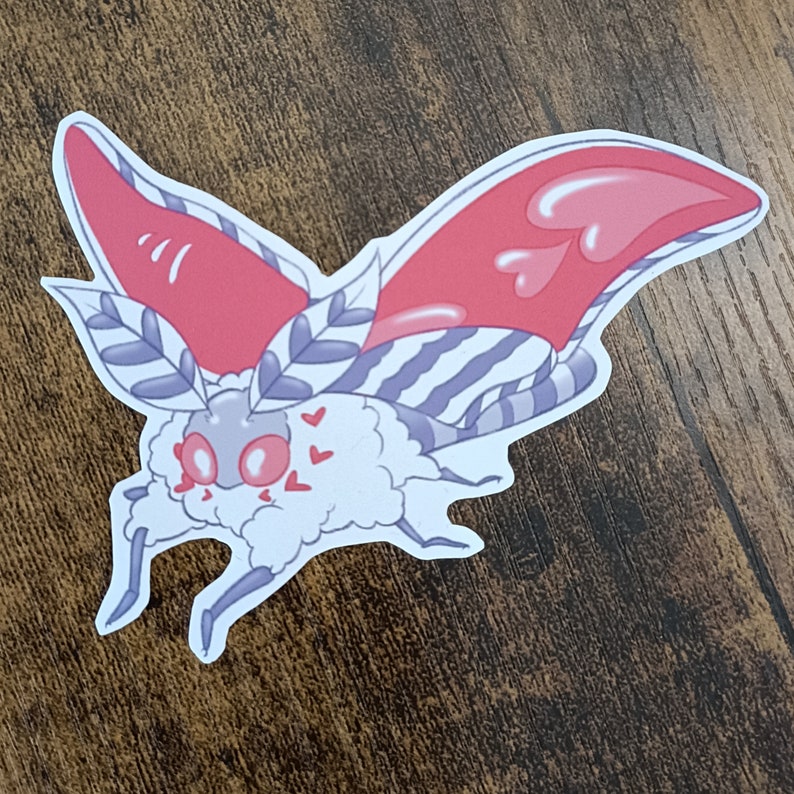 Hazbin Hotel Valentino Moth Vinyl Sticker - Etsy