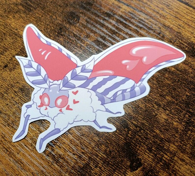 Hazbin Hotel Valentino Moth Vinyl Sticker - Etsy